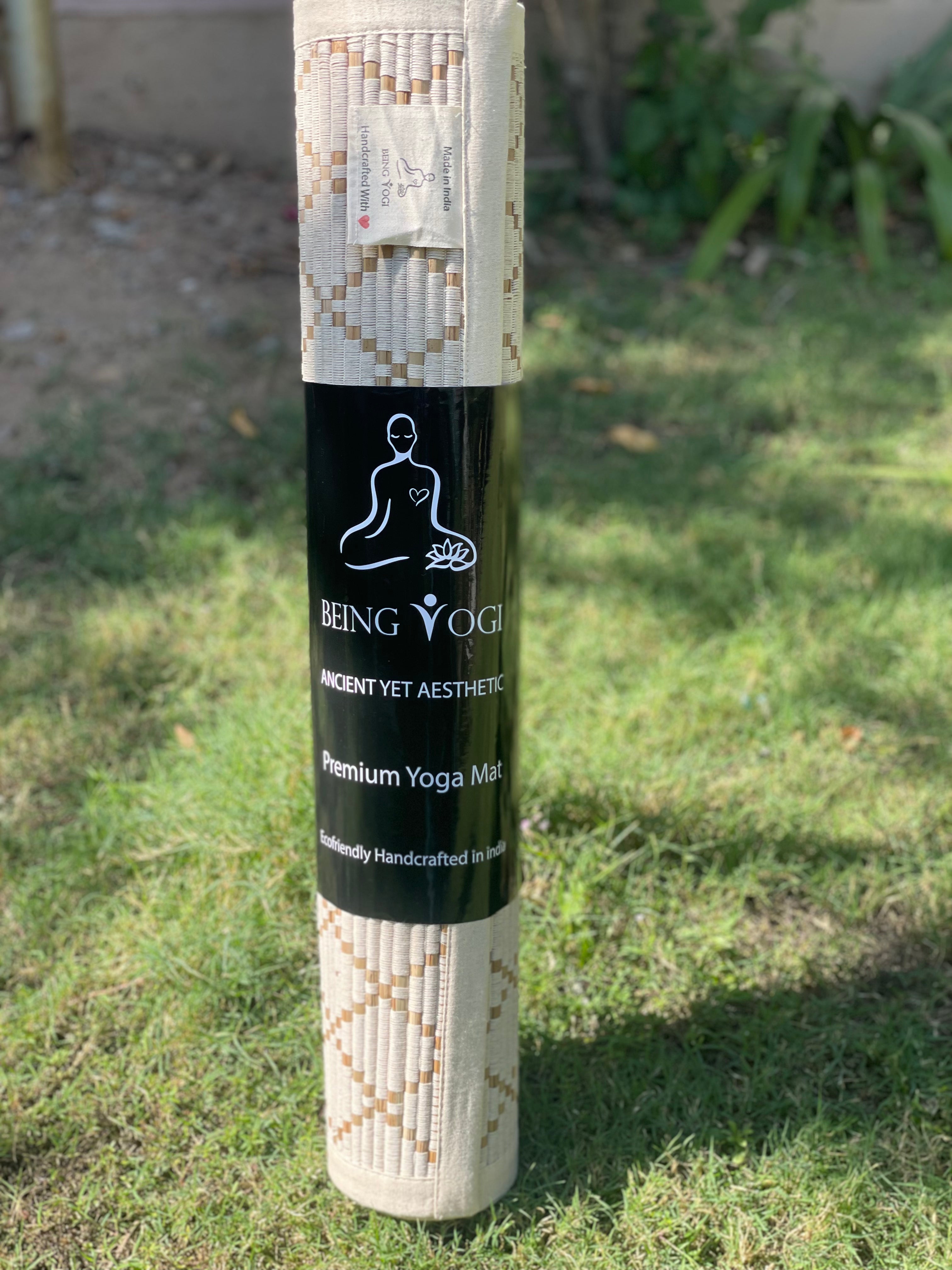 Sambu Straw Diamond Designed Yoga Mat – Being Yogi